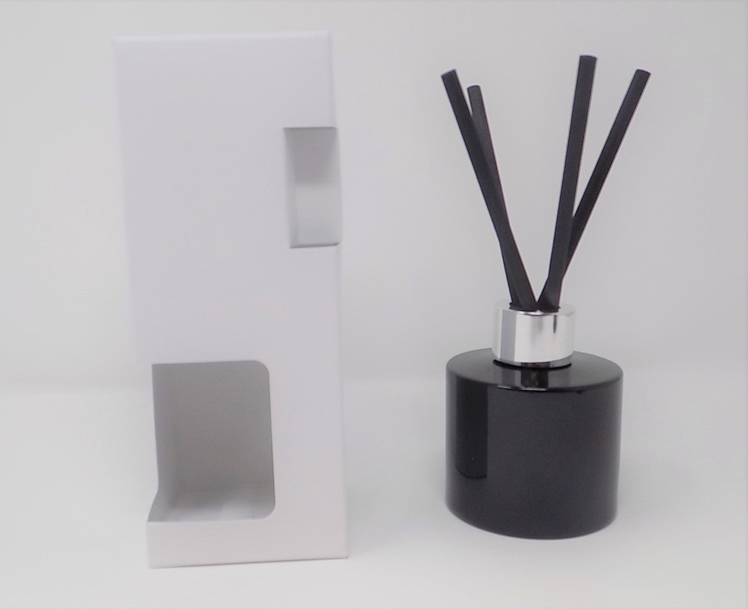 100ml DIFFUSER BOX short - WHITE with corner window (Pack of 10 ...