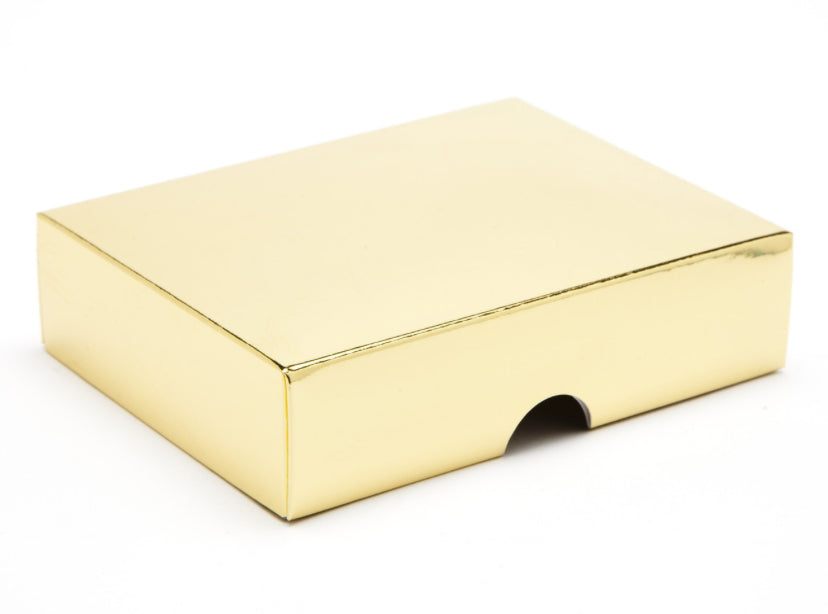 FOLD UP 12 CHOCOLATE BOX LID - GOLD (Pack of 20) – kjprintandpackaging