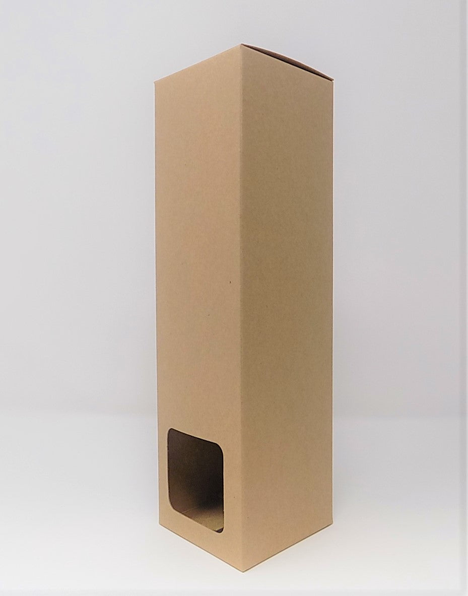 100ml DIFFUSER BOX tall - KRAFT with window (Pack of 10 ...