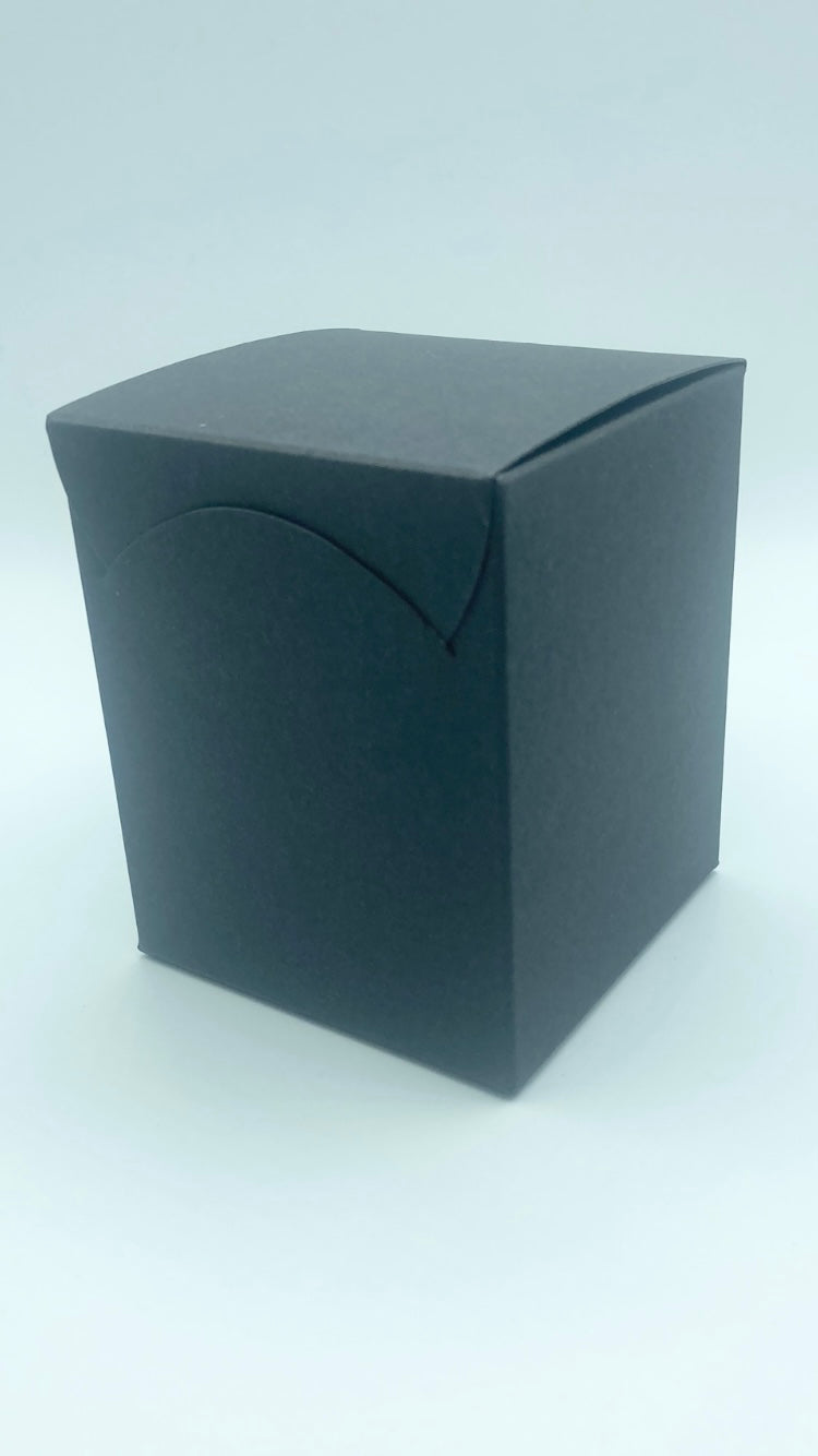30CL CANDLE BOX - Front opening - BLACK - ENVELOPE BASE (Pack of 10 ...