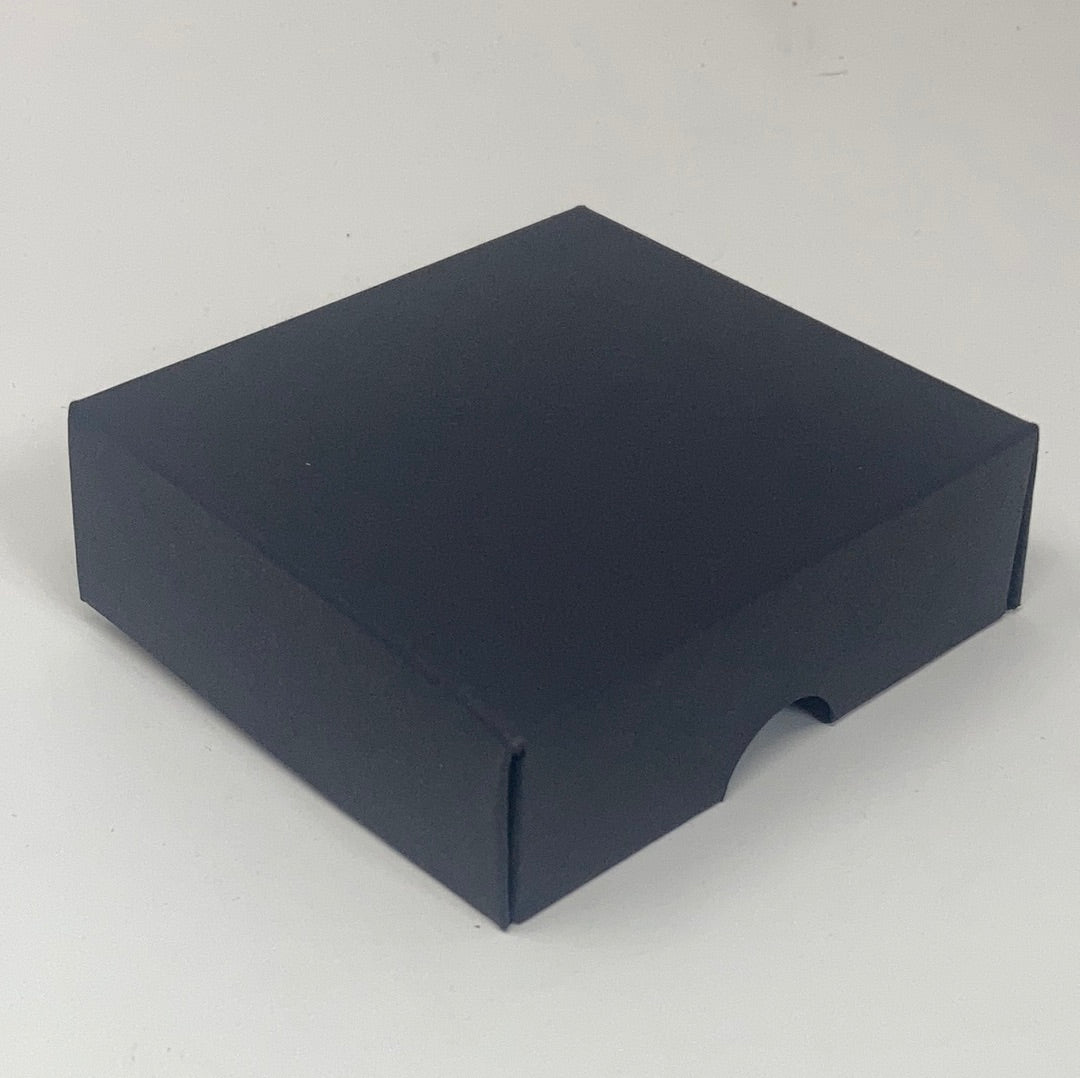 FOLD UP 4 CHOCOLATE BOX LID - BLACK – kjprintandpackaging